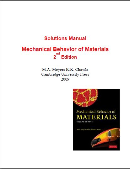 دانلود کتاب Solution Manual Mechanical Behavior of Materials 2nd ...
